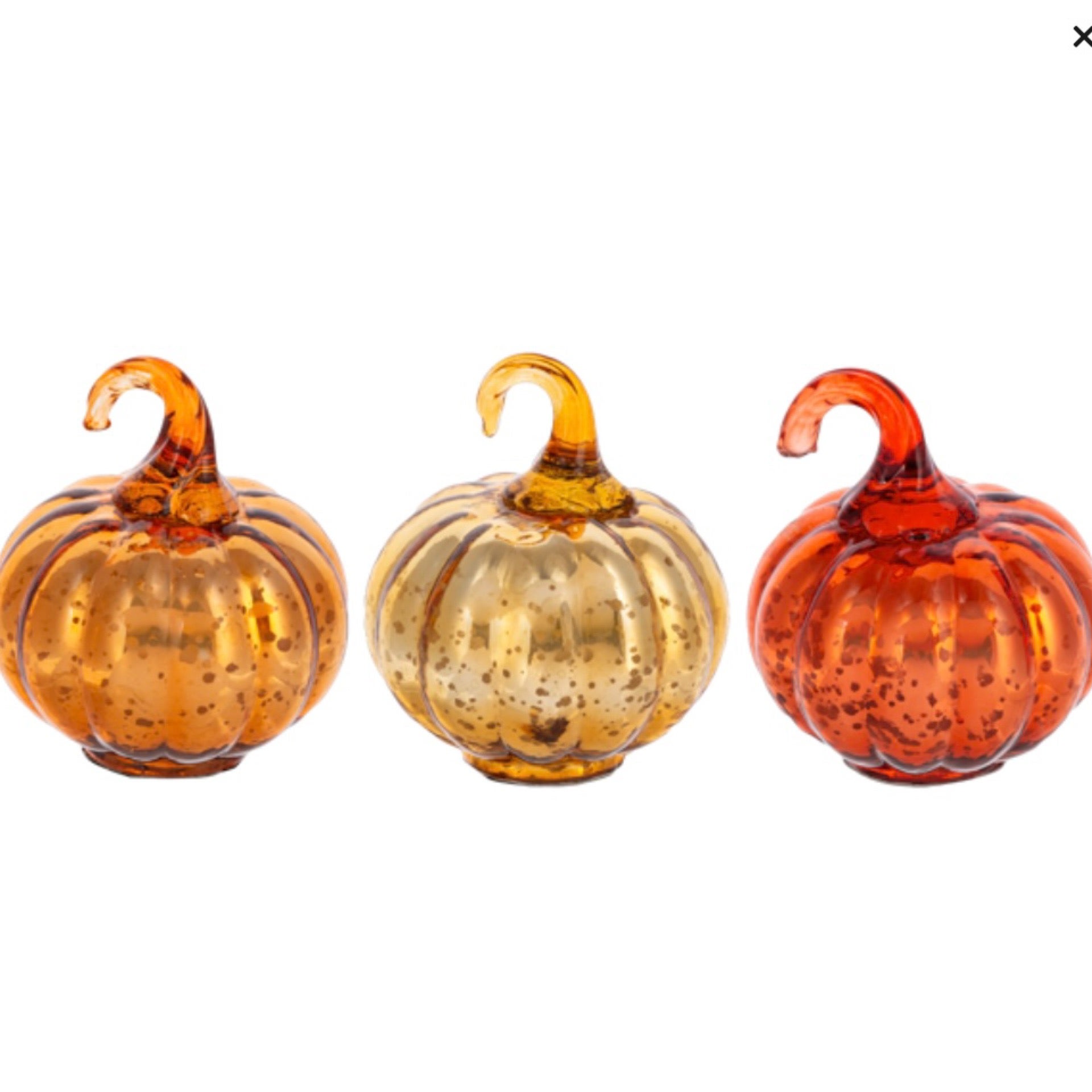 Pumpkins Antique Mercury Glass Pumpkin 3 X 3 X 3 1 2 CA182420