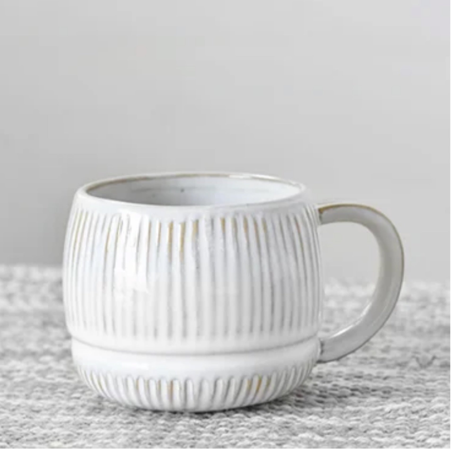 Mug - Inner White Stoneware Mug - 12oz - PDPI001 | Barn & Bunkie