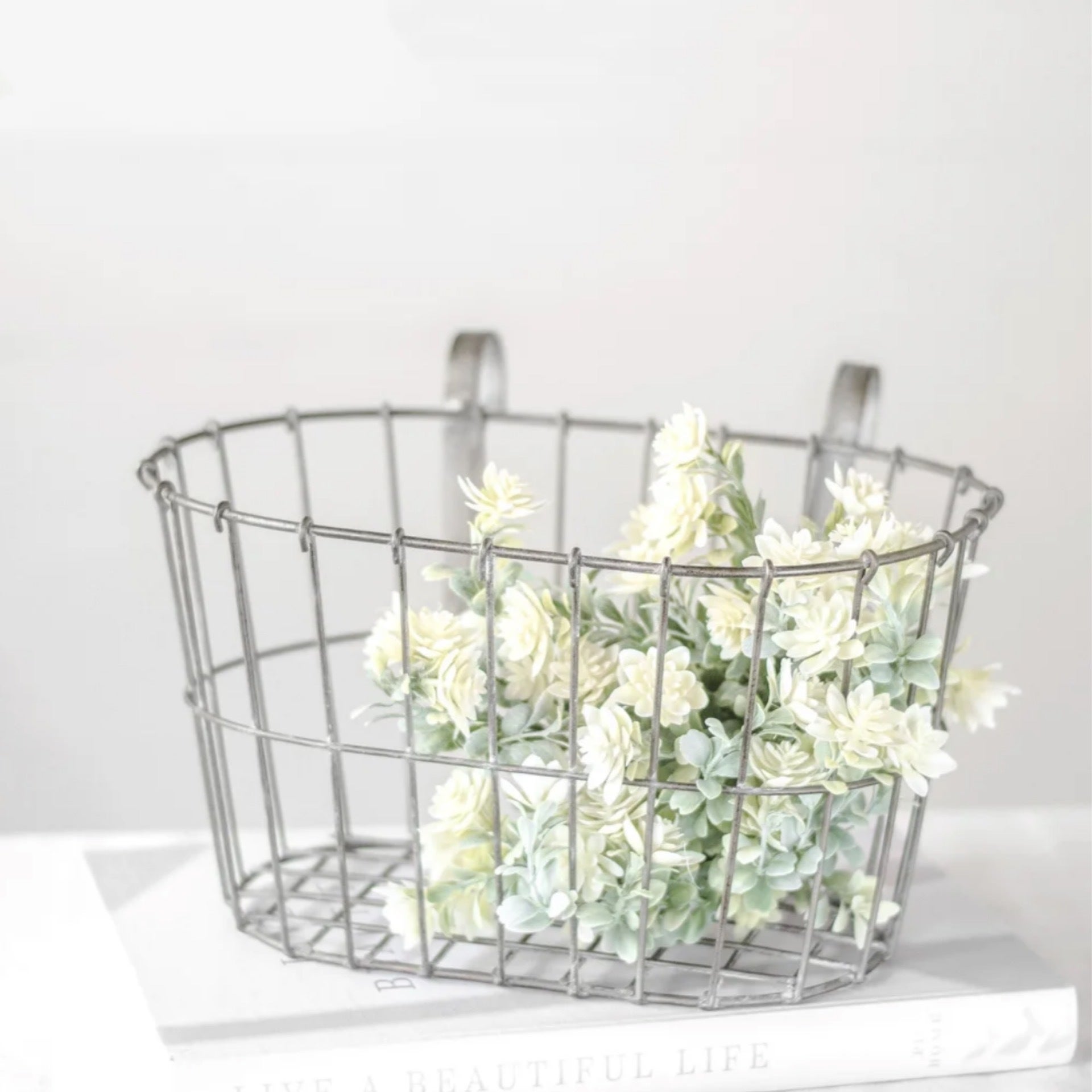 Wall Basket - Wire Wall Basket - HX35502 | Barn & Bunkie