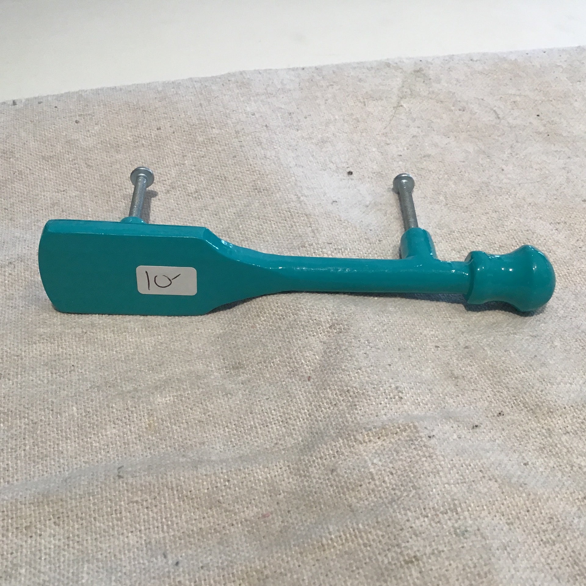 Drawer Pull - Turquoise Paddle Handle - Cast Iron | Barn & Bunkie